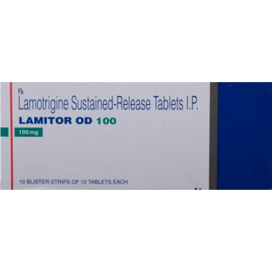 Lamitor OD 100 Mg Tablet SR | Lamotrigine | Lamictal