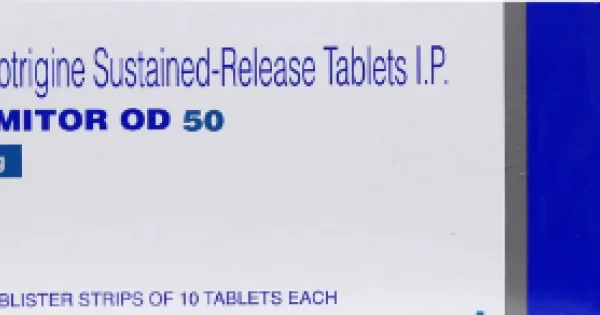 Lamitor OD 50 Mg Tablet SR | Lamotrigine | Lamictal